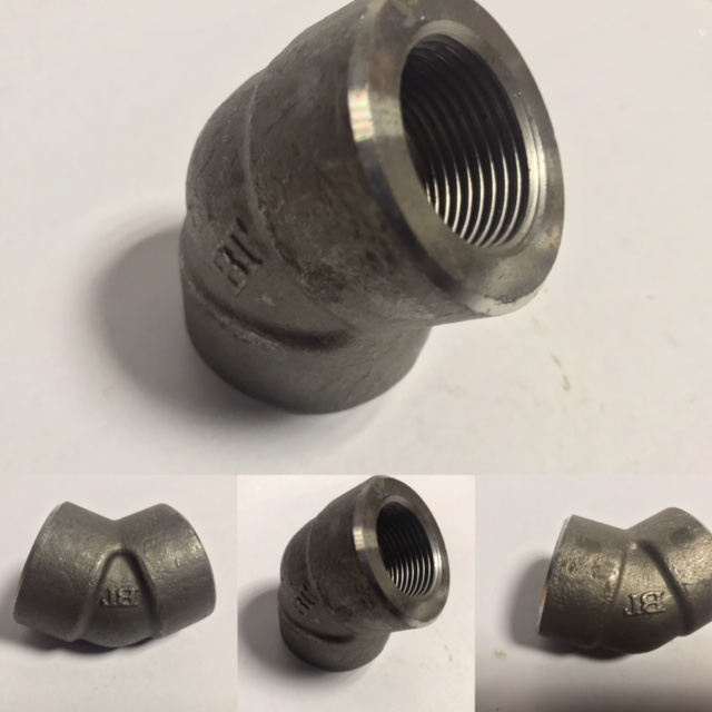 Threaded Elbow 45°(NPT) • Bakıroğlu Fittings